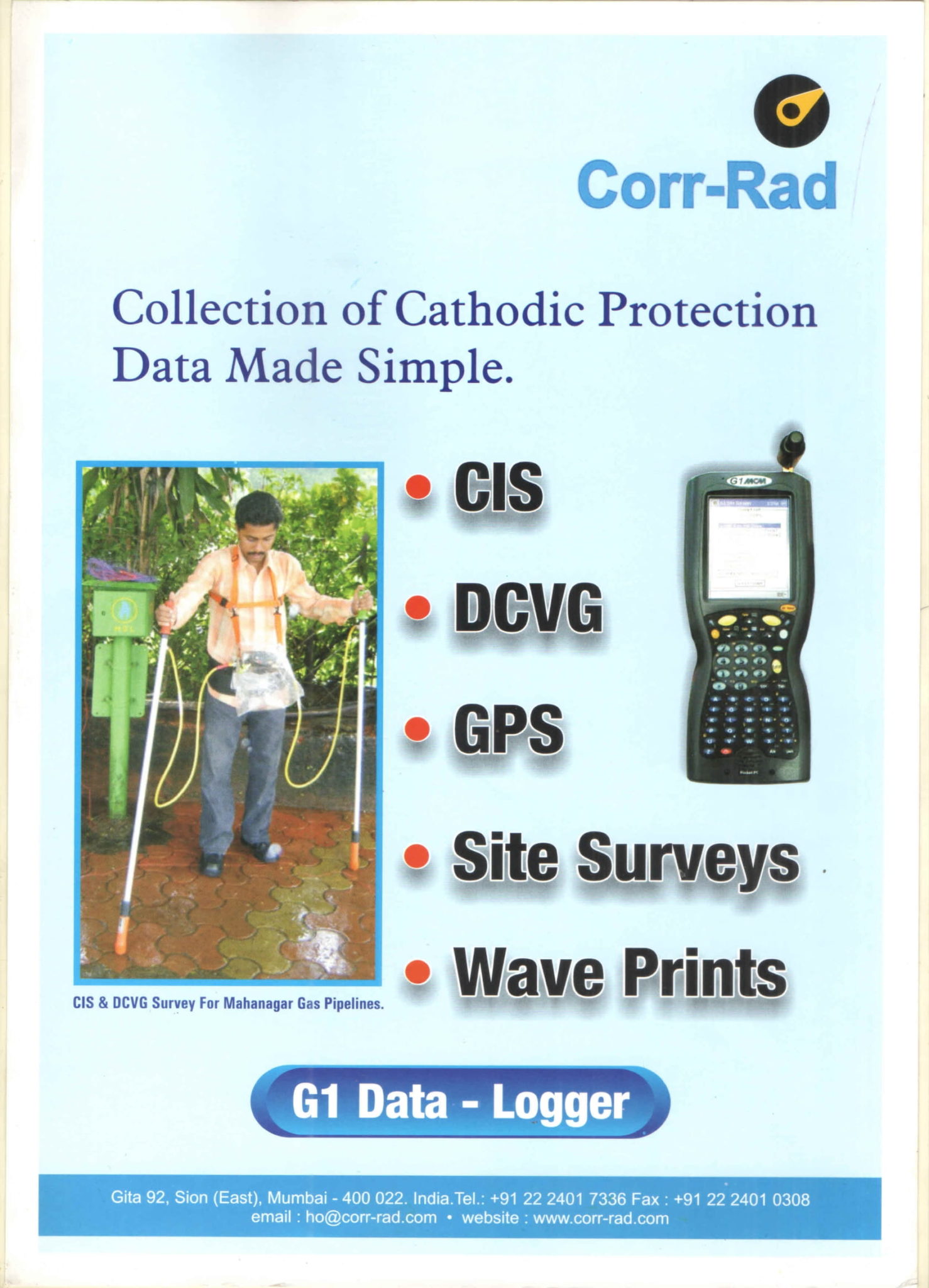 HEALTH SURVEY – CIPS, DCVG & CAT – Corr-Rad